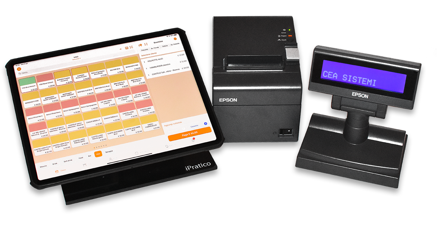 iPratico POS PRO Cea sistemi registratore di cassa su iPad Bologna